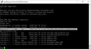 How to force a plan in an Oracle database - DataPlatform.gr