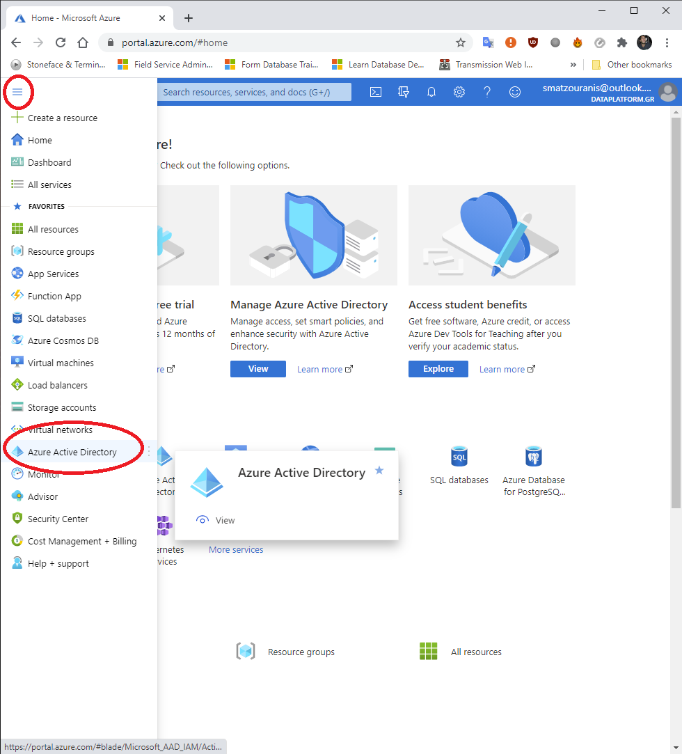 How do we add a purchased domain to Azure Active Directory ...