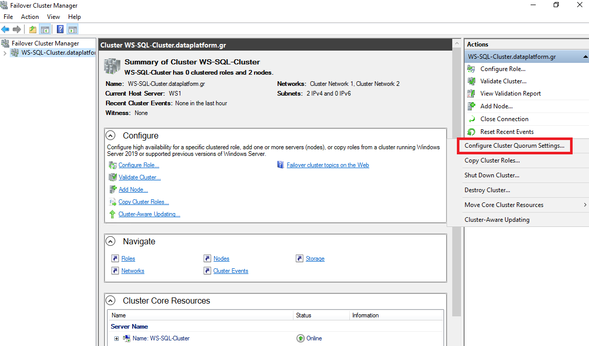 How To Define An Azure Storage Account As Cloud Witness In Windows Failover Cluster Quorum