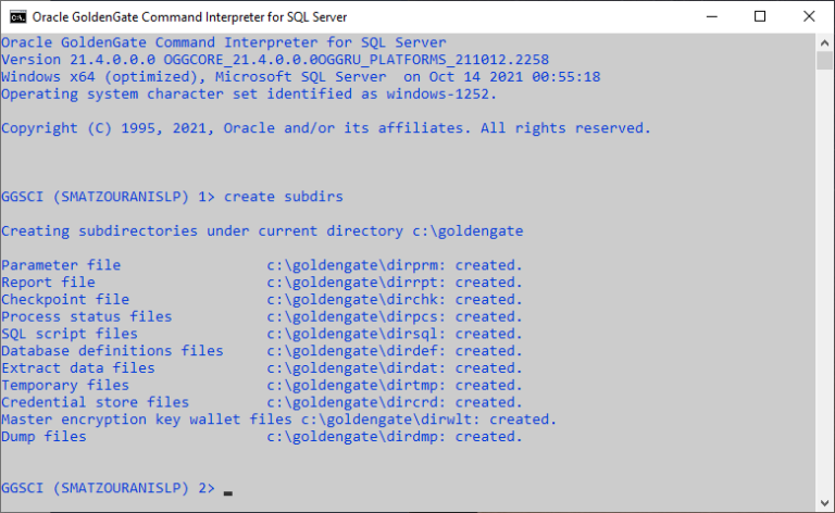 How to replicate tables from Oracle Database to SQL Server using GoldenGate - DataPlatform.gr